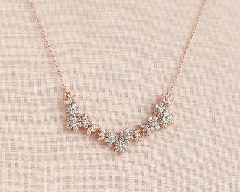 Surprising Dainty Rose Gold Necklace Gallery