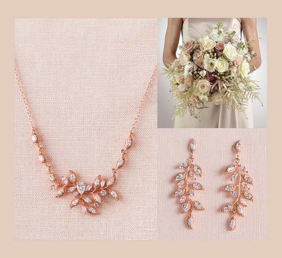 Rose gold jewellery sets online shopping store