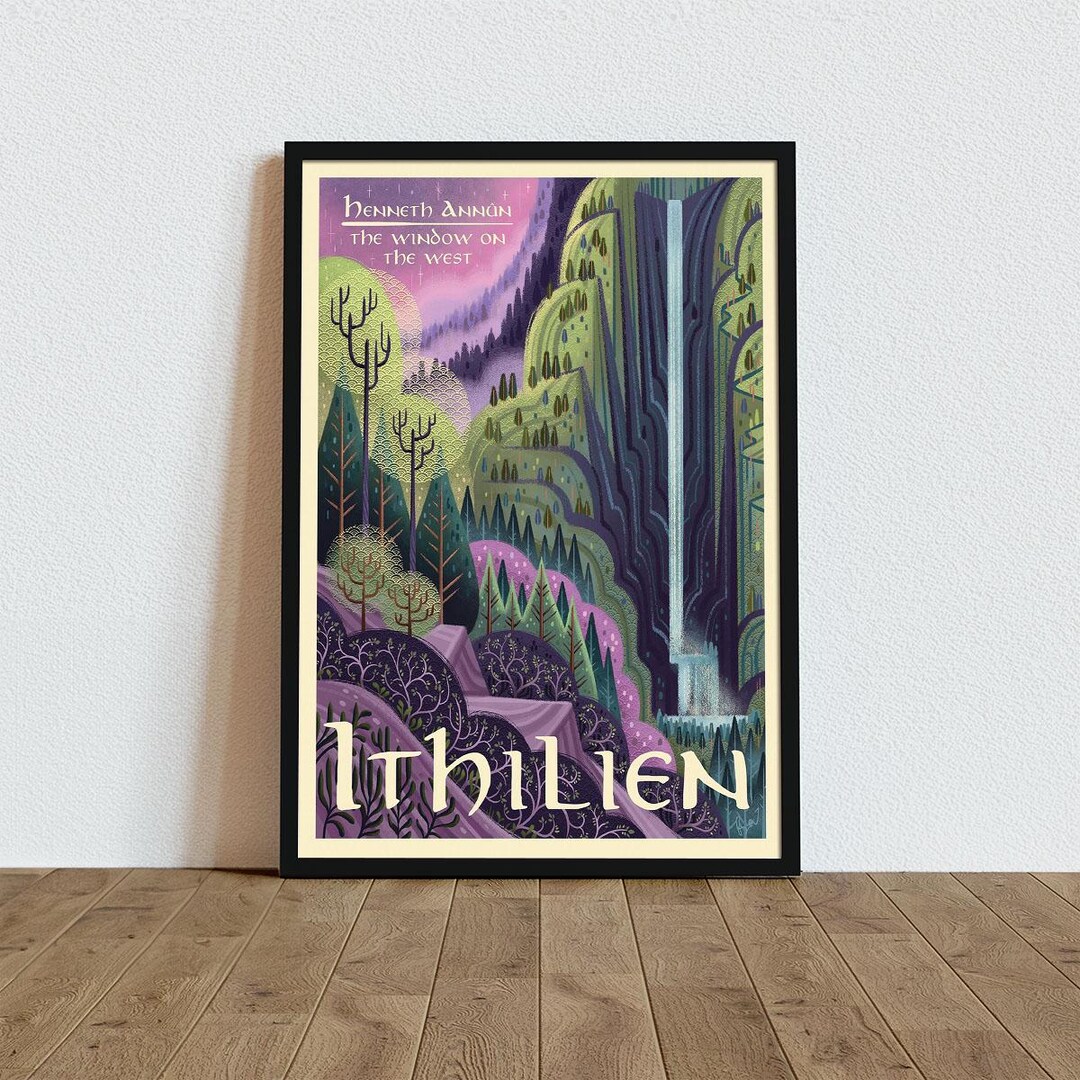 Hobbiton Vintage Travel Poster Lord of the Ring Movie Painting on ...