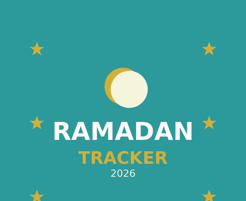 Ramadan Planner 2026 Printable | 30 Day Ramadan Organizer - Etsy