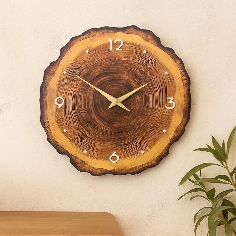 Wood Trunk Clock - Etsy UK