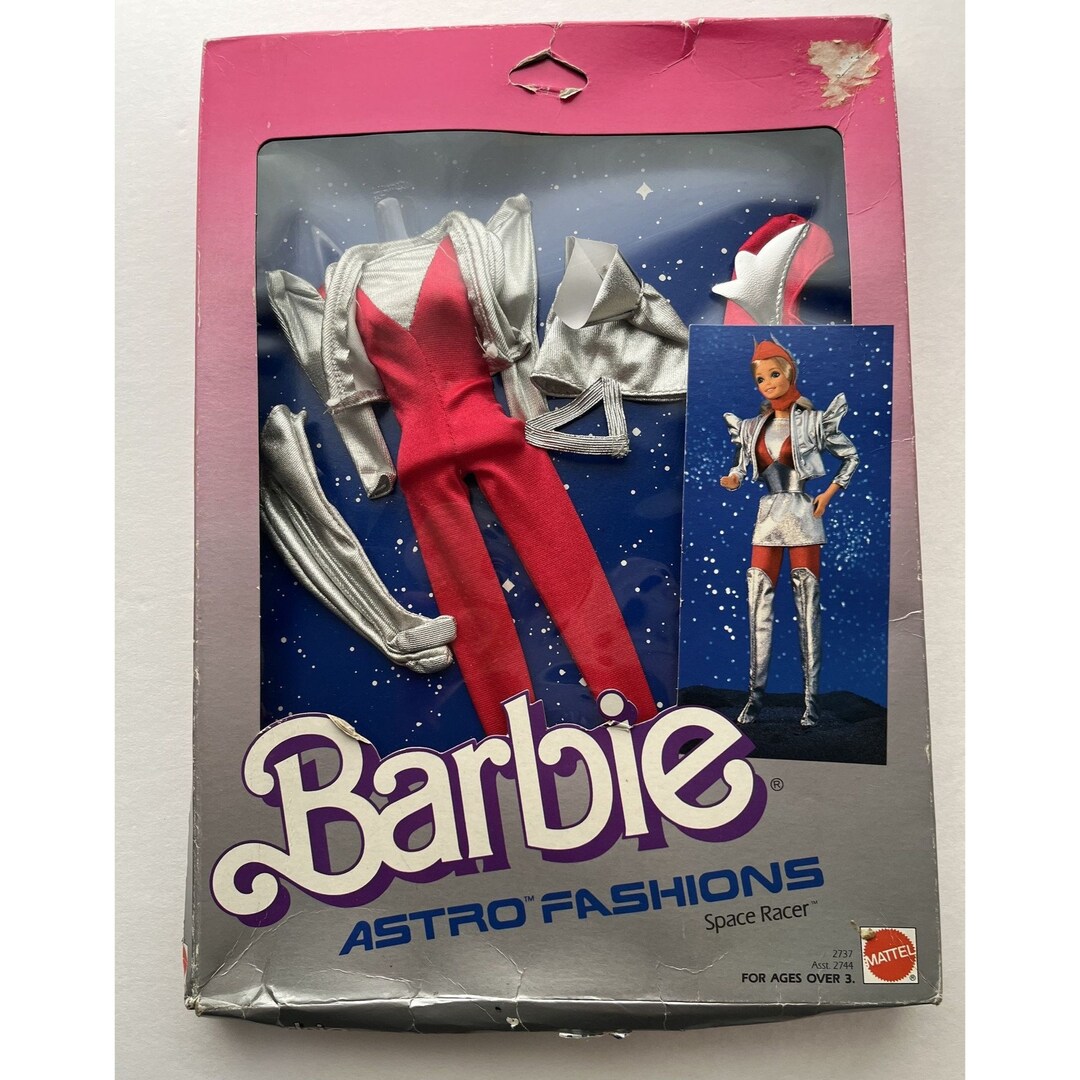 Vintage 1985 Barbie Astro Fashions SPACE RACER 2737 Outfit New READ ...