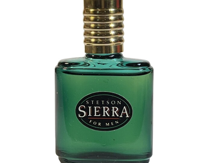 VINTAGE Stetson Sierra for Men Cologne Splash MINIATURE Almost Full ...