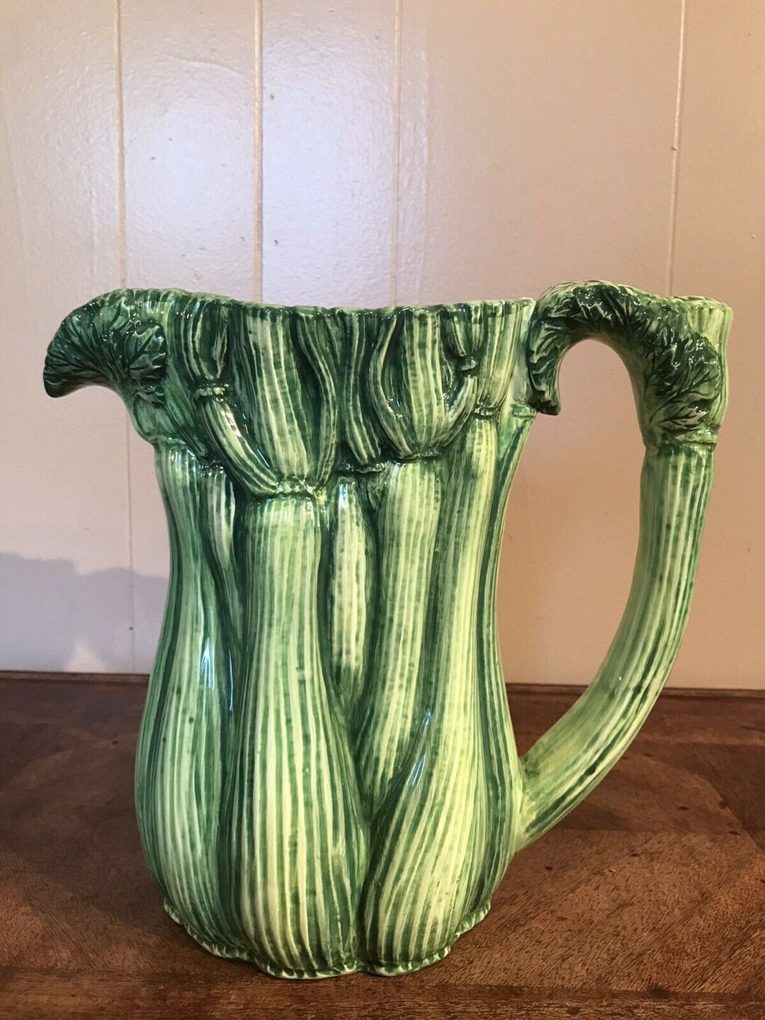 Vintage Dept 56 Garden Green Pitcher Vase Celery Lettuce Vegetable - Etsy