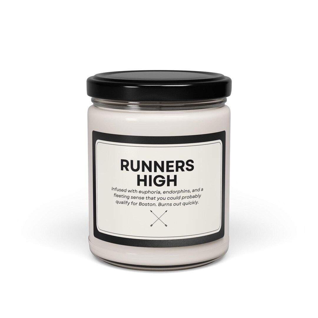 Runners High Scented Soy Candle, Funny Runner Gift - Etsy