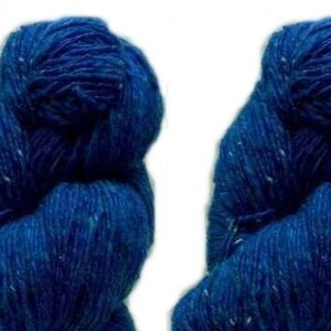 100g Aran Tweed Yarn Irish Donegal Kilcarra 100% Wool (full Blue 4896 ...