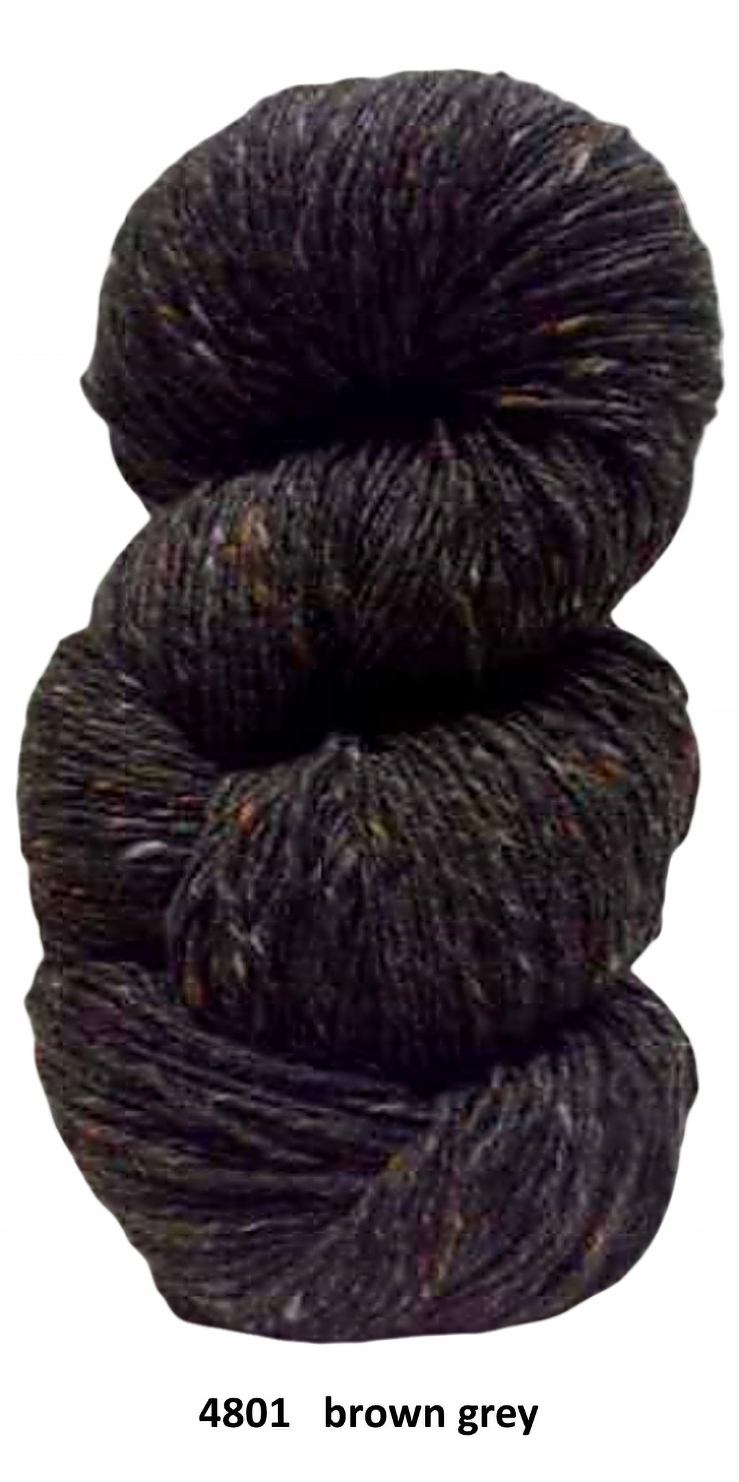 100g Aran Tweed Yarn Irish Donegal Kilcarra 100% Wool (brown Grey 4801 ...
