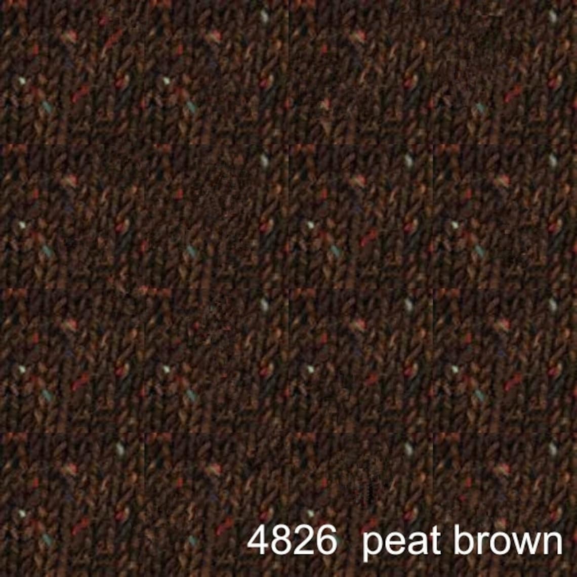 100g Aran Tweed Yarn Irish Donegal Kilcarra 100% Wool peat | Etsy