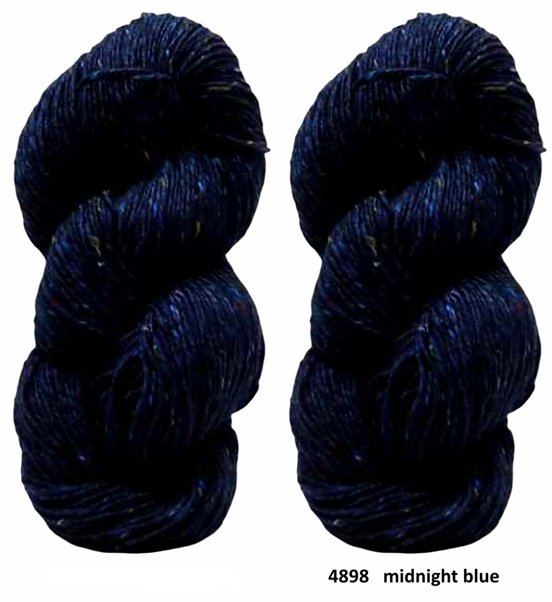 200g Aran Tweed Yarn Irish Donegal Kilcarra 100% Wool (midnight Blue ...