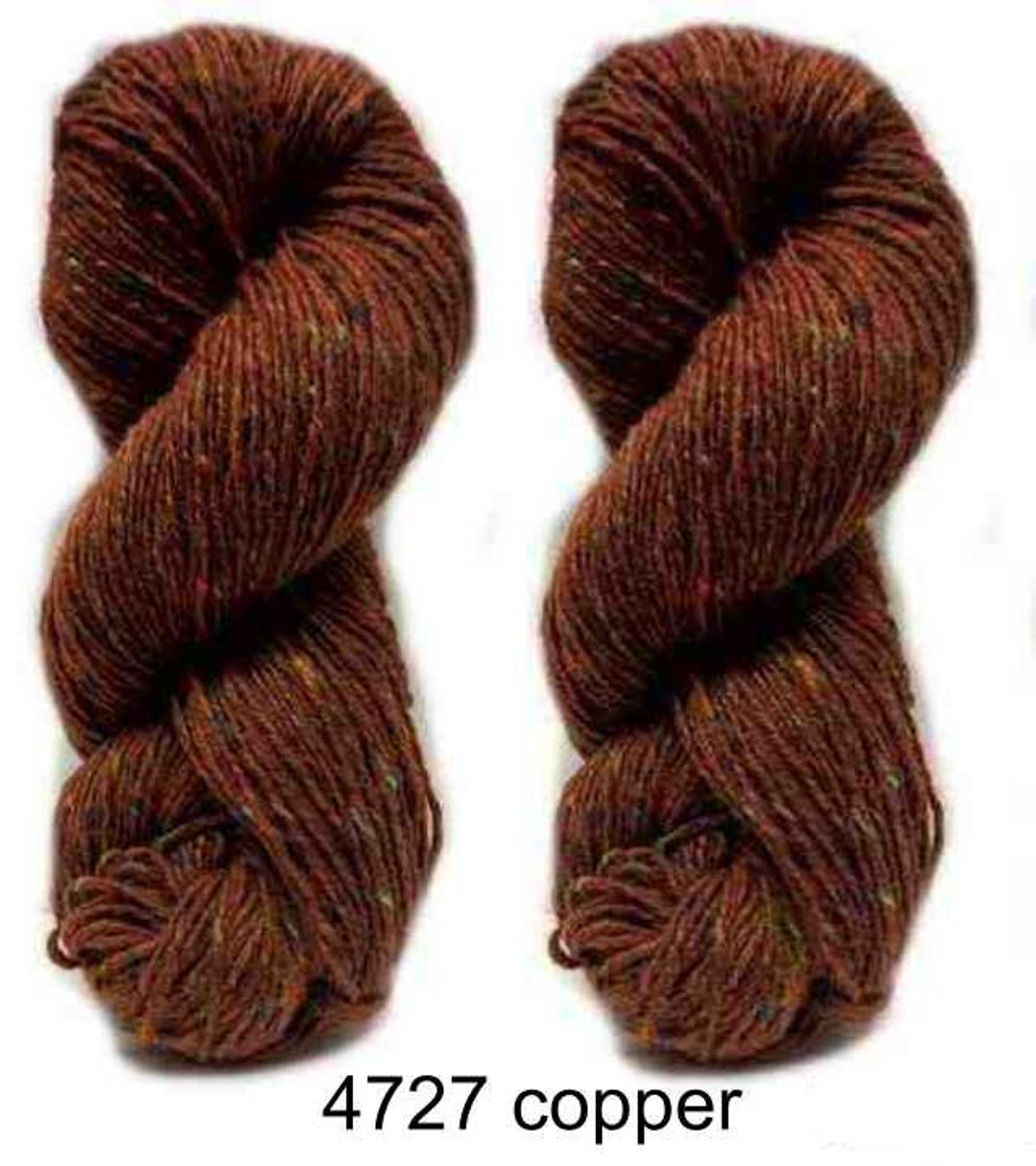 200g Aran Tweed Yarn Irish Donegal Kilcarra 100% Wool (copper 4727) - Etsy