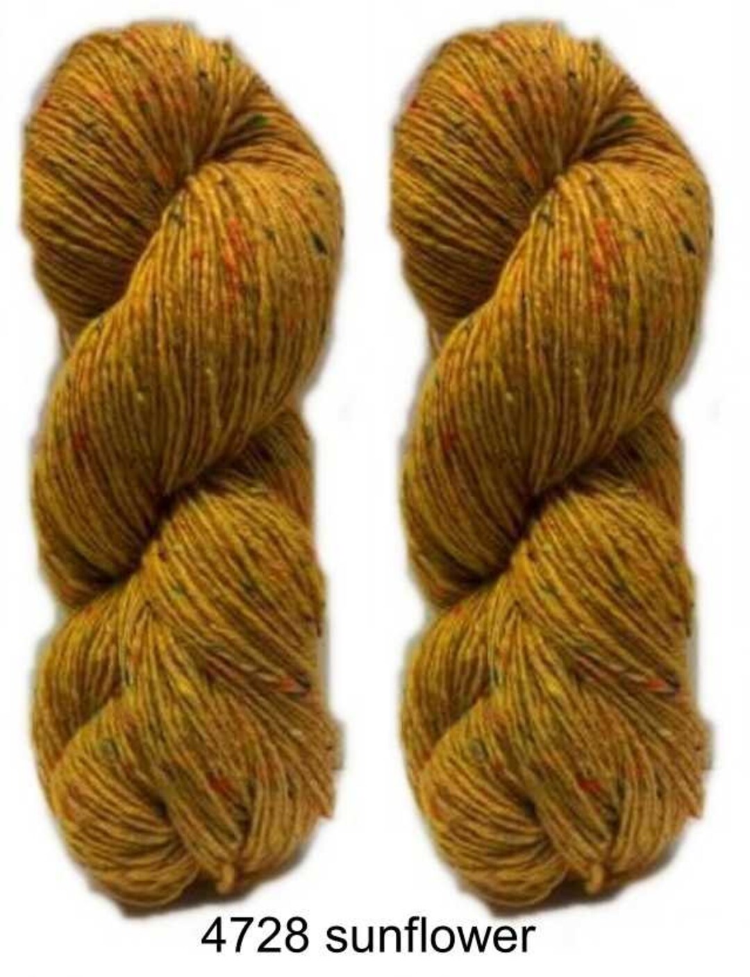 200g Aran Tweed Yarn Irish Donegal Kilcarra 100% Wool (sunflower 4728 ...