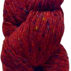 100g Aran Tweed Yarn Irish Donegal Kilcarra 100% Wool (scarlet Red 4866 ...