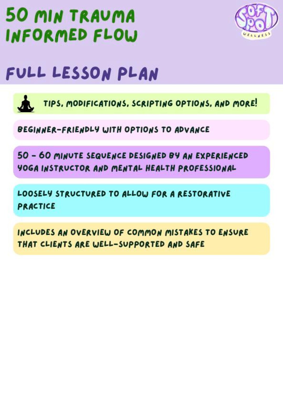 Trauma-informed Full Body Yoga Sequence With Script, Modifications, and ...