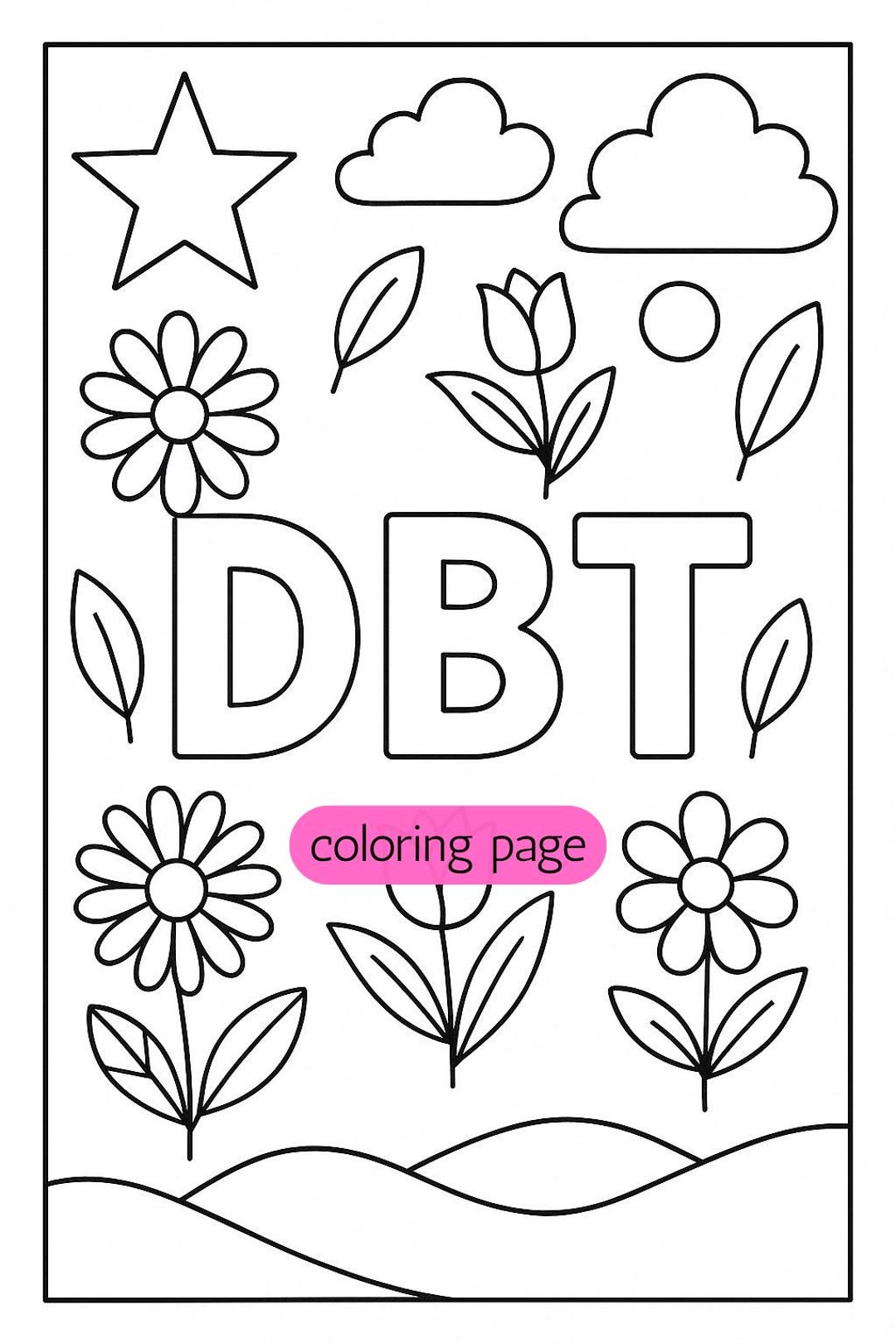 DBT Coloring Page - Etsy