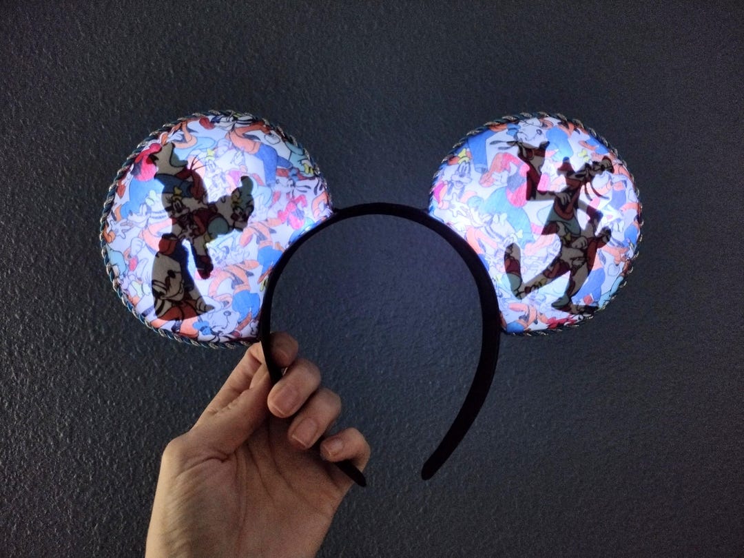 Men's Goofy Mouse Ears Headband, Nighttime Surprise Ears, Disney ...