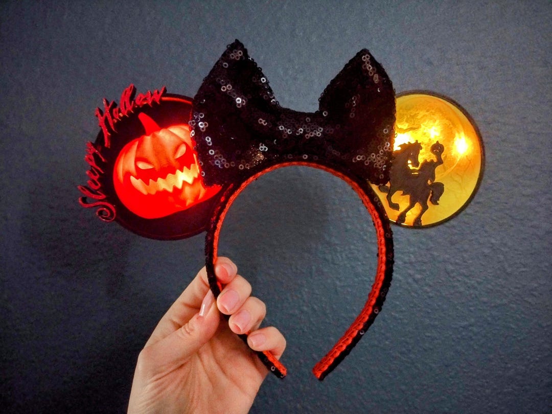 The Headless Horseman Minnie Ears, Halloween Ears, Sleepy Hollow Minnie ...
