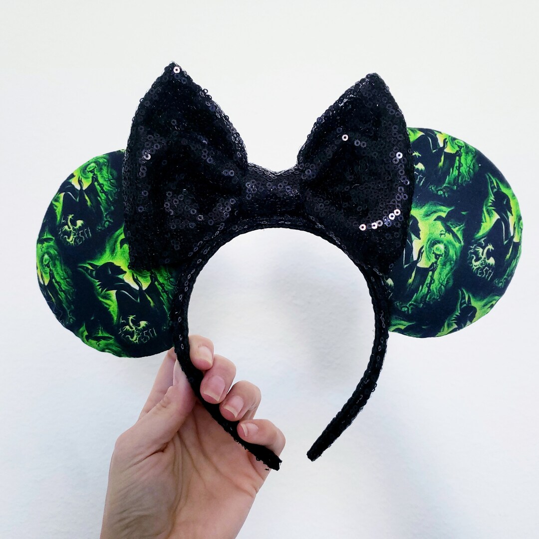 Maleficent Minnie Mouse Ears Headband, Disney Park Ears, Not so Scary ...