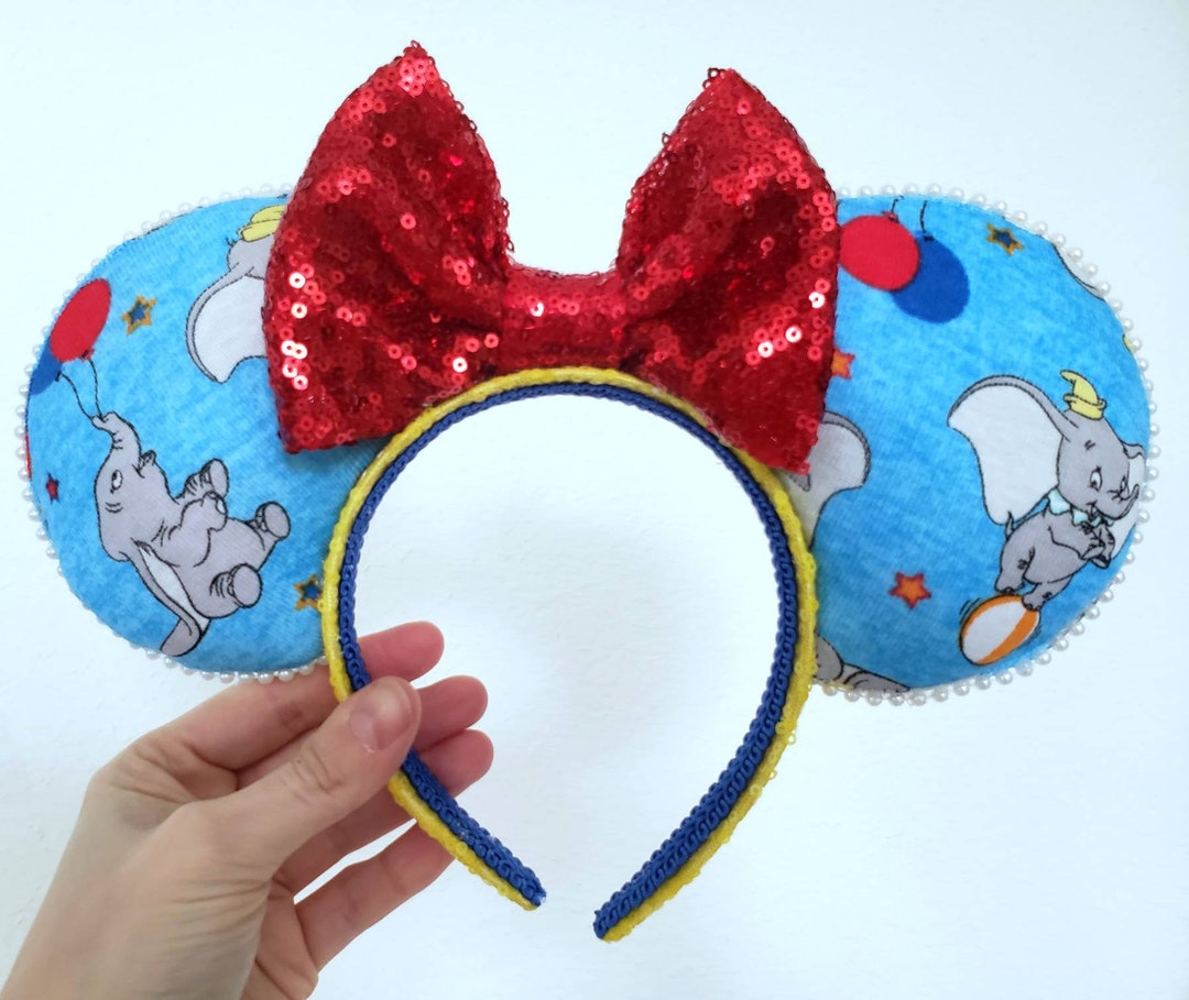 Dumbo Mouse Ears Headband, Disney Ears With Elephant, Dumbo Mickey Ears ...