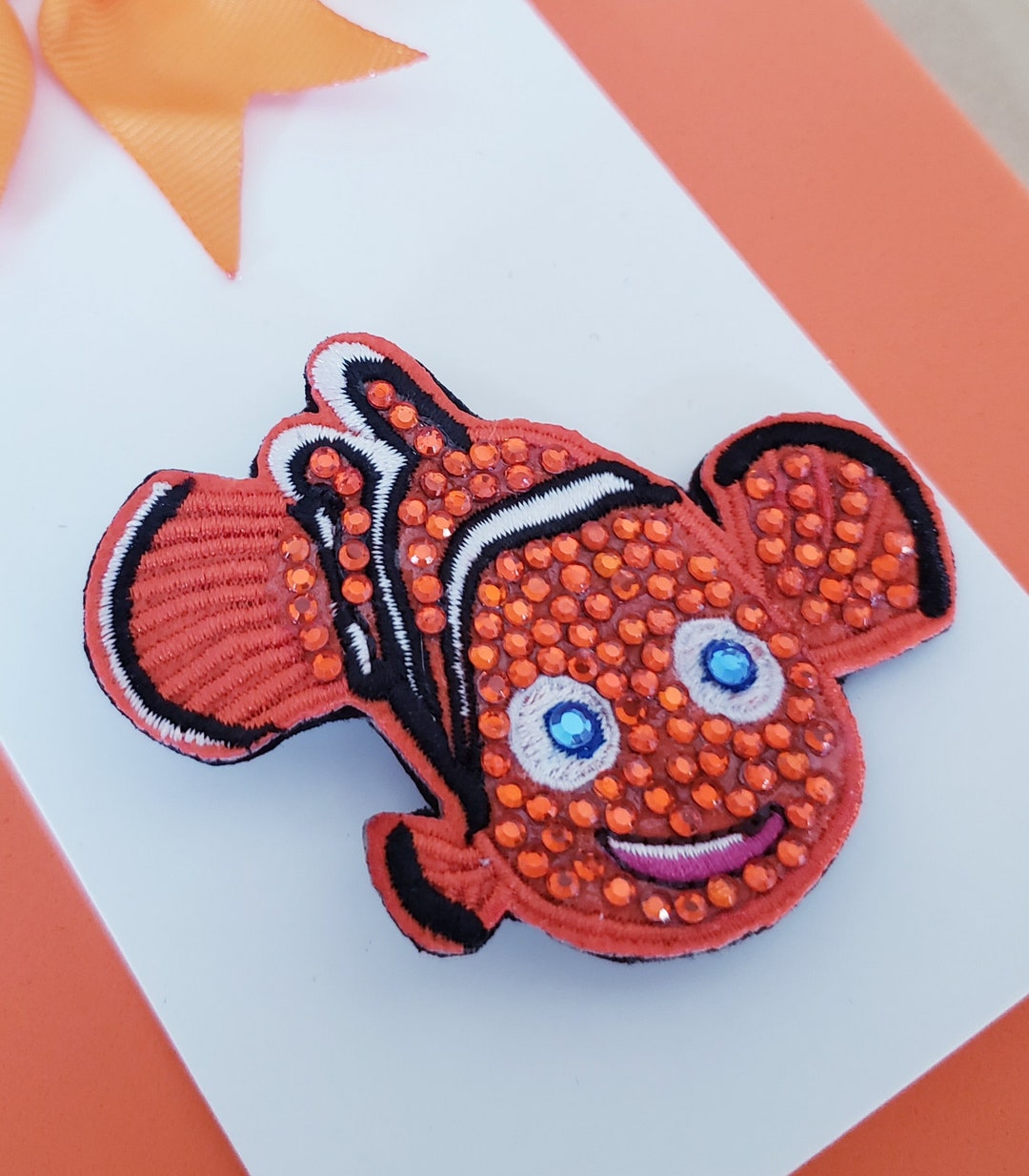 Finding Nemo Hair Clip Clown Fish Hair Accessory Rhinestone - Etsy