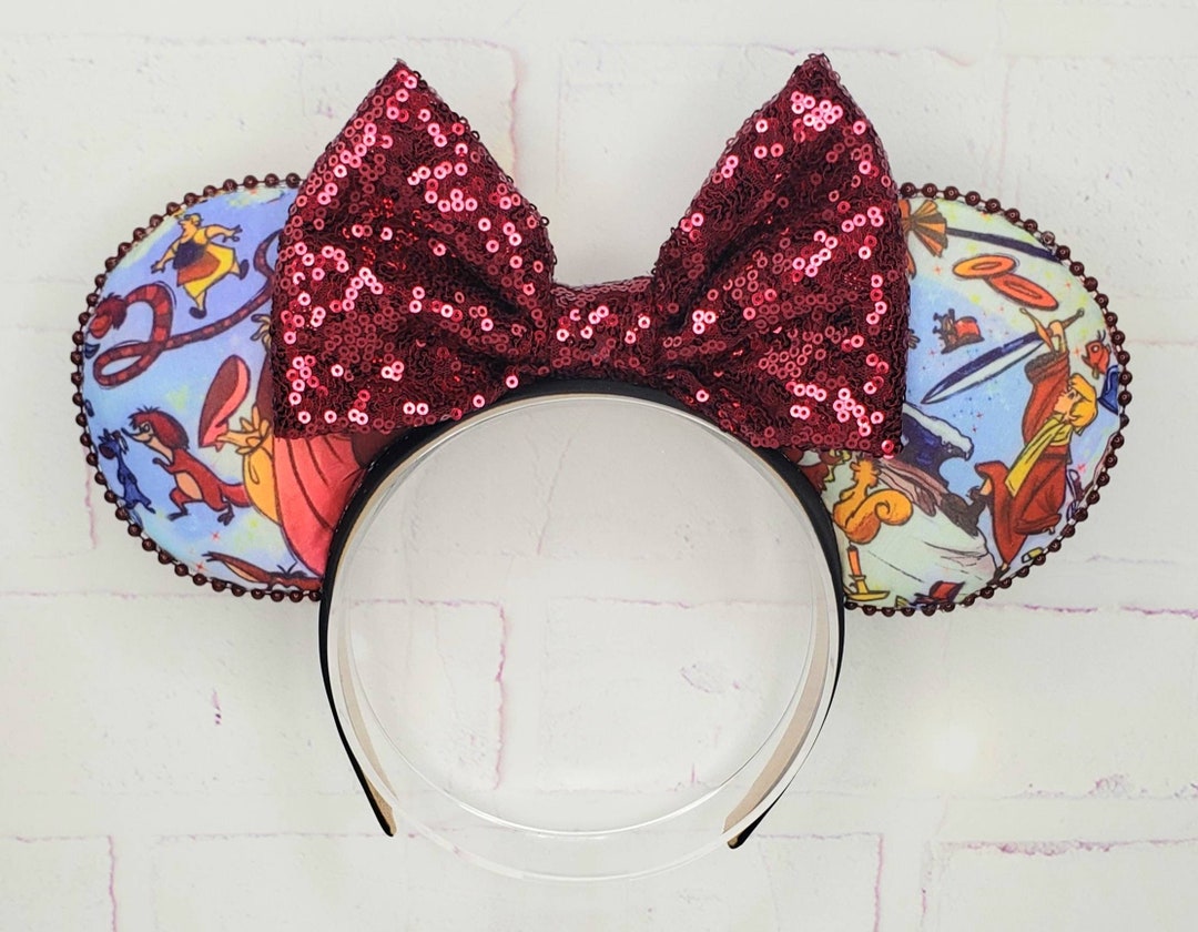 The Sword in the Stone Minnie Mouse Ears Headband, Classic Disney Ears ...