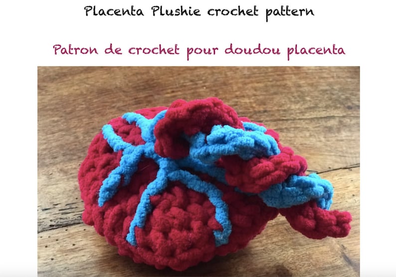 Placenta Plushie Crochet Pattern - Etsy