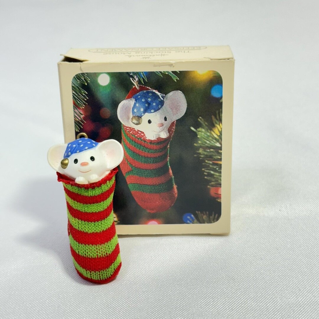 Hallmark the Stocking Mouse 1981 Christmas Keepsake Ornament Vintage ...