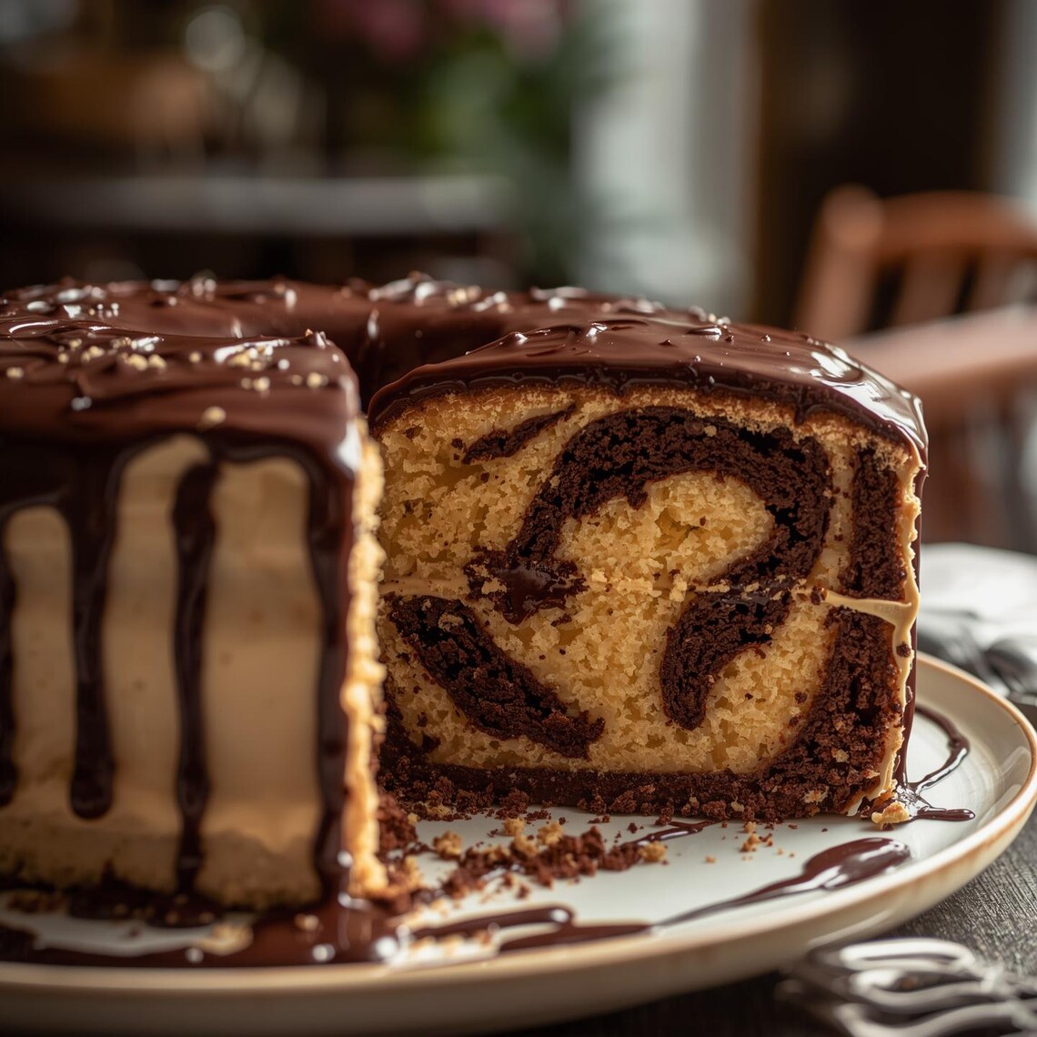 Best Recipe for Marble Chocolate Swirl Cake ( PDF File) - Etsy
