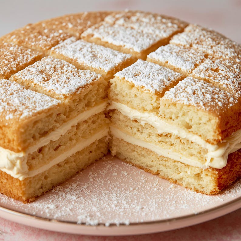 Best Recipe for Creamy Custard Cake Squares ( PDF File) - Etsy