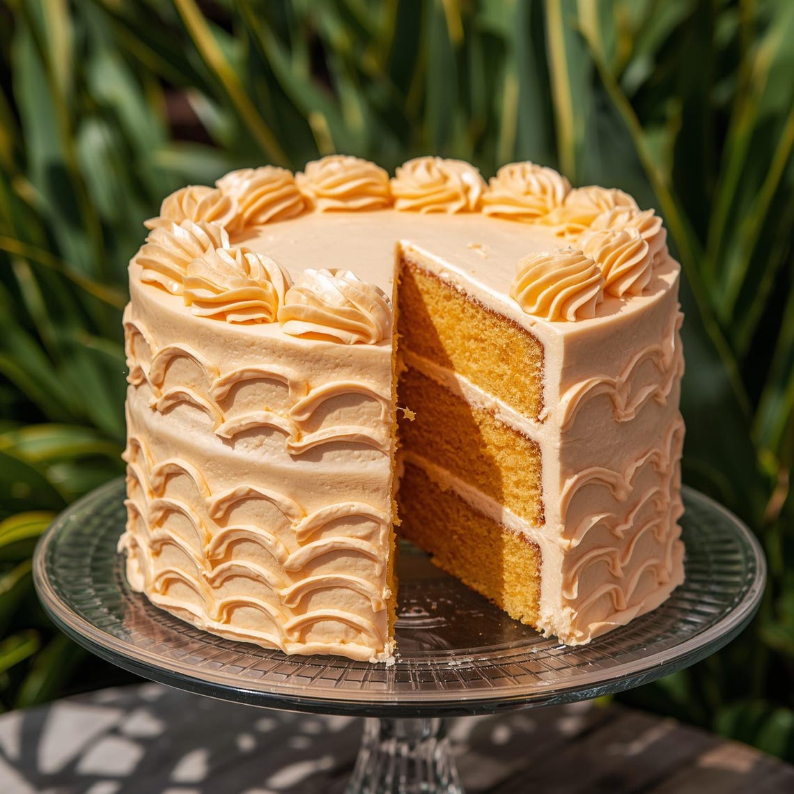 Elegant Orange Layer Cake With Buttercream Frosting Recipe (pdf ...