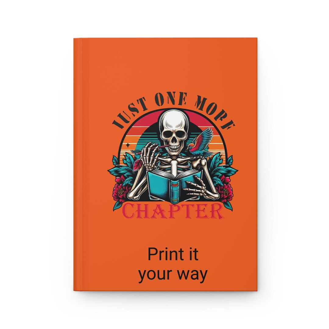 Skeleton Reading Journal: Just One More Chapter, Lined Pages - Etsy