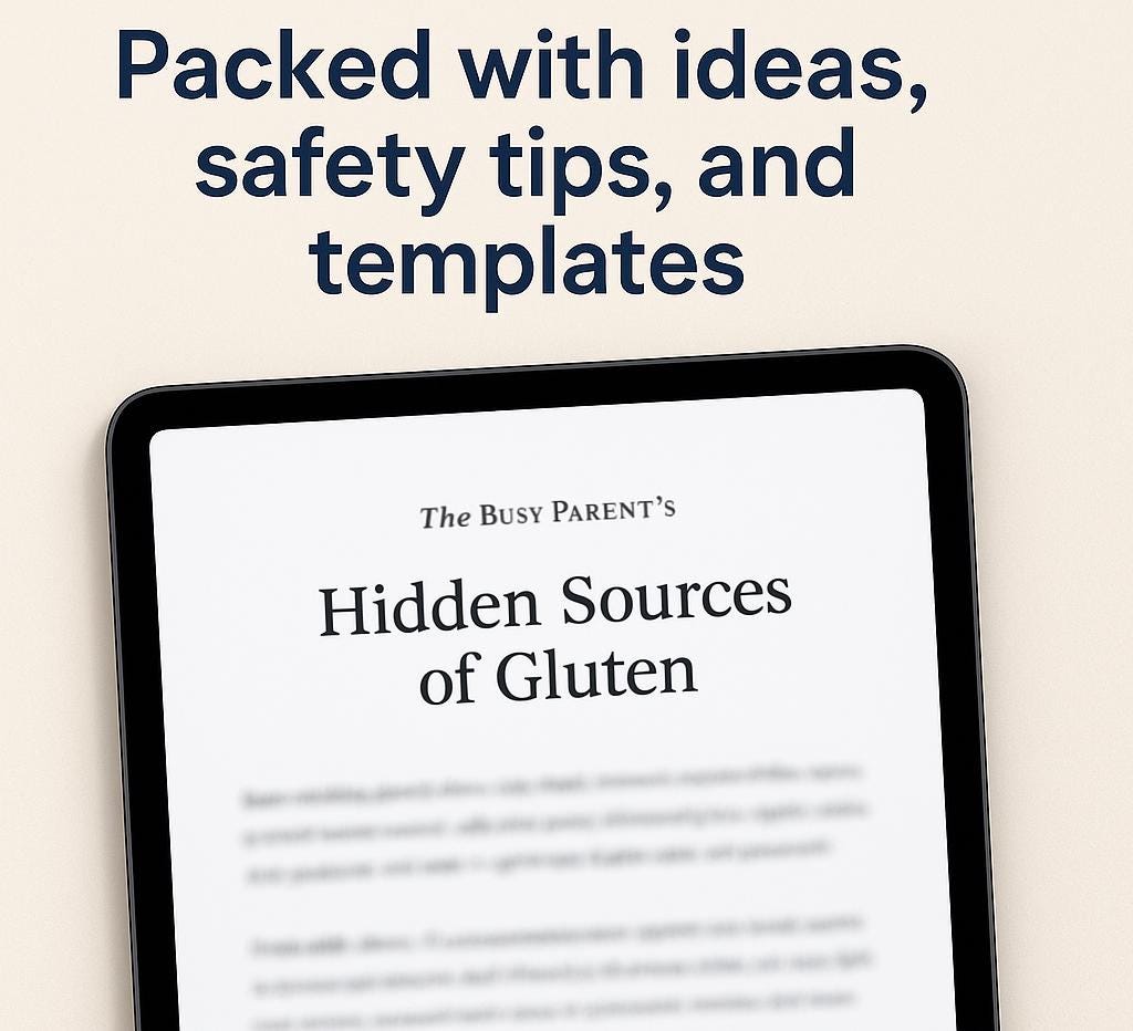 Gluten-free Meal Planner and Grocery Guide | Celiac-friendly Printable ...