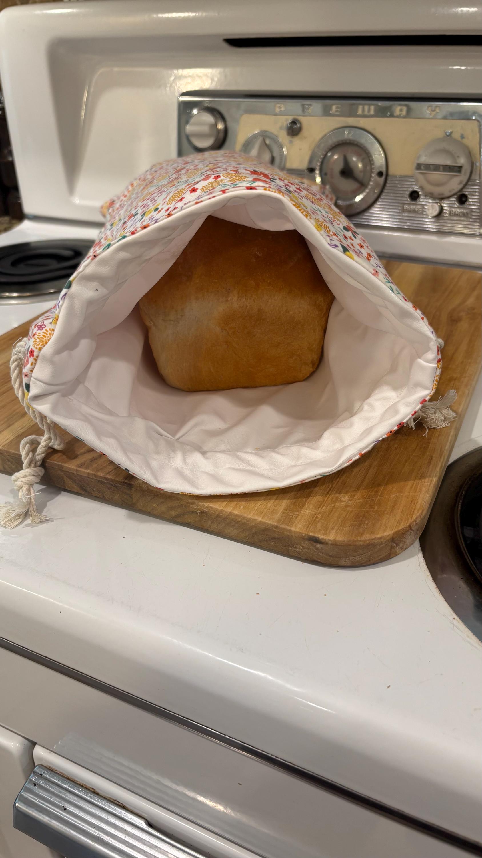 Large Cotton Bread Bag With PUL Liner: Bpa-free, Double-lined - Etsy