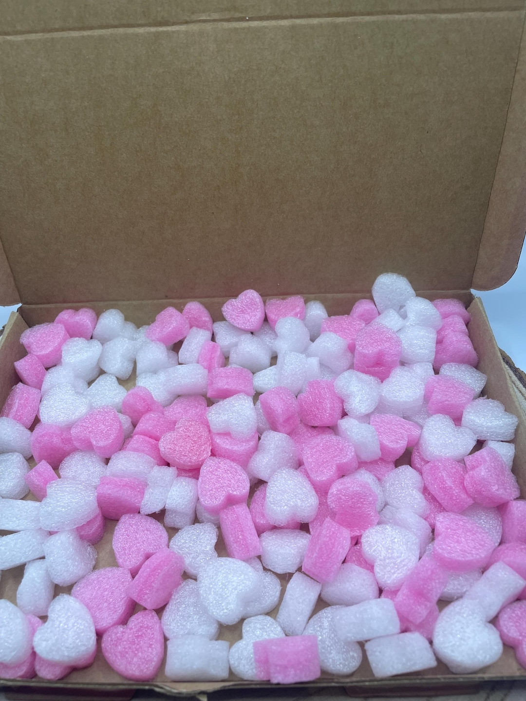 Romantic Foam Love Hearts Pink and White Ideal for Valentines Gift ...