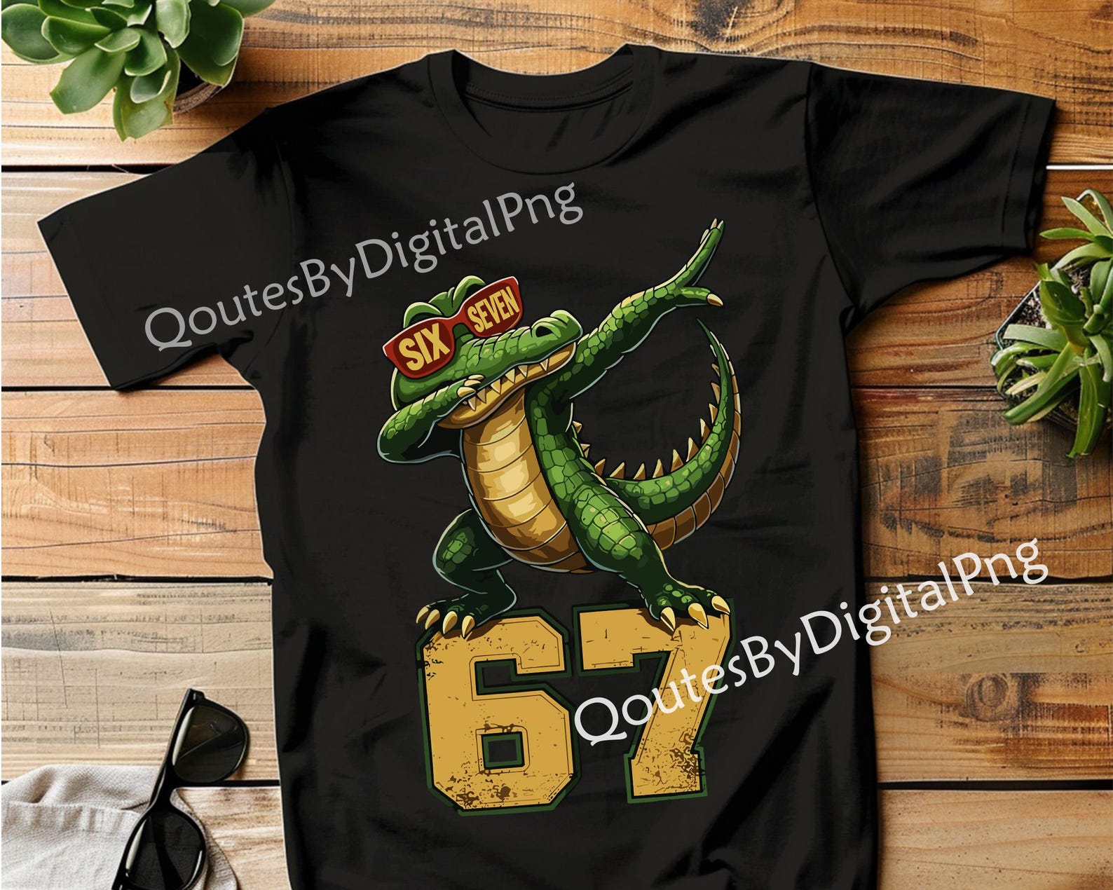 Retro Alligator Dabbing PNG | Vintage Number 67 Graphic (digital ...