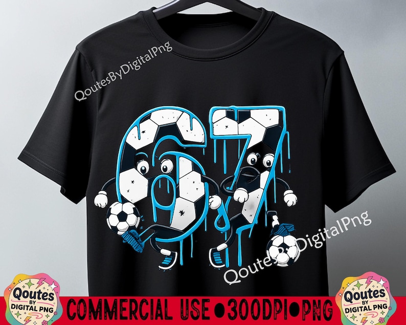 Soccer Number 67 PNG, Kids Football Design (digital Download) - Etsy
