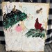 Santa Sign. Winter Slate. Christmas Slate. Santa Slate. Painted Slate ...
