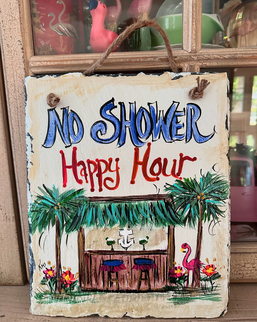 Summer Sign Slate Bar Decor Tiki Bar Margarita Pool Personalized Gifts ...
