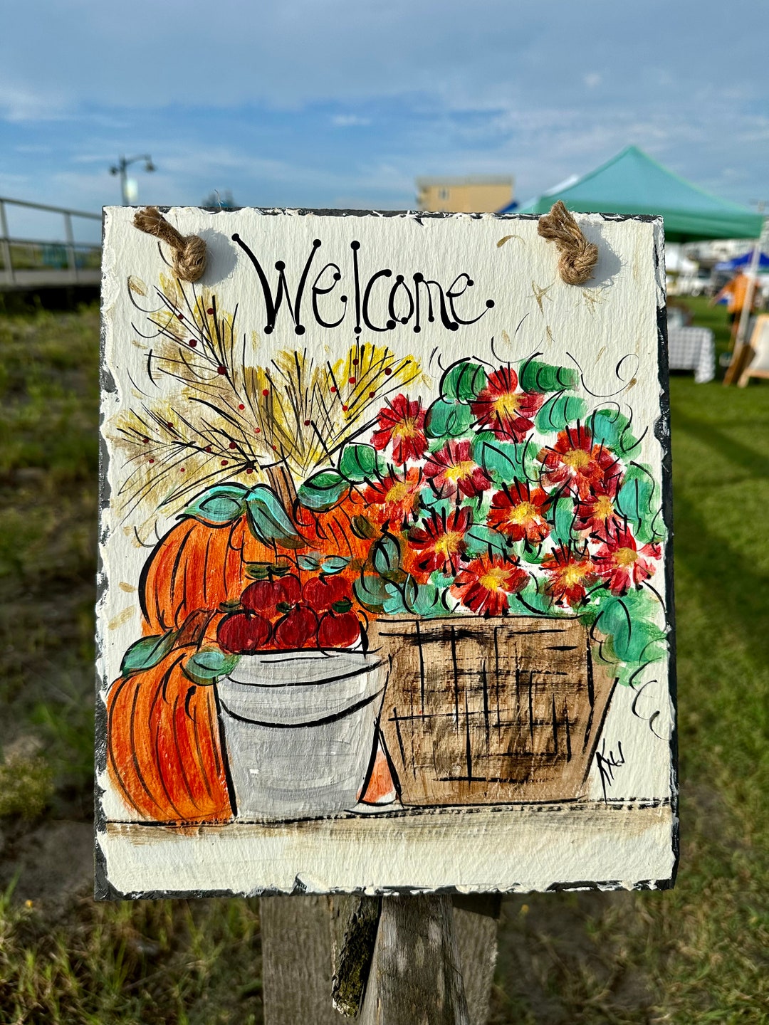 Fall Slate Sign. Fall Sign. Personalized Gift. Autumn Sigh. - Etsy