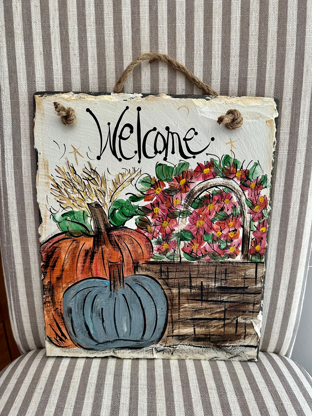 Fall Slate Sign. Fall Slate. Painted Slate. Personalized Gifts. Fall ...