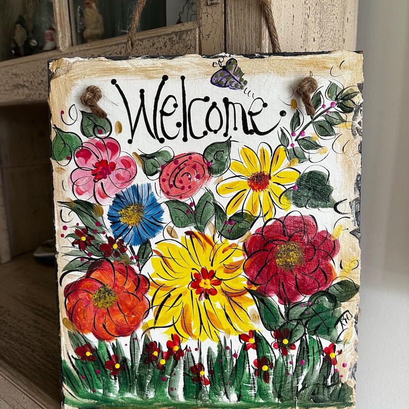 Hand Painted Slate - Etsy