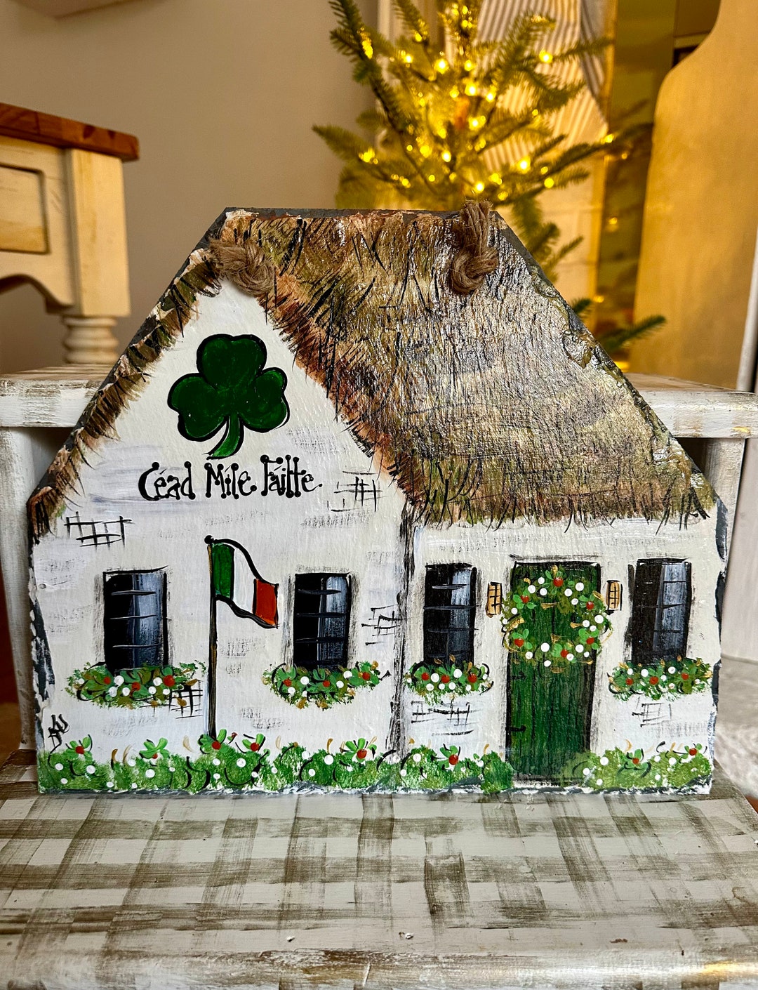 Irish Painted Slate. Irish Decor. Painted Slate. Painted Slate Sign ...