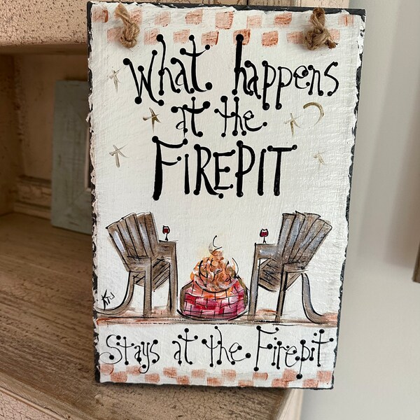 Firepit Sign - Etsy