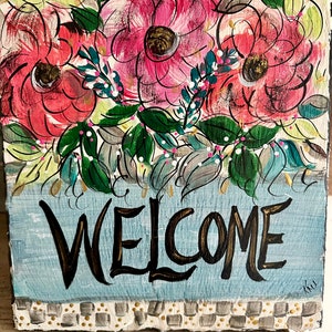 Spring Slate. Welcome Sign. Summer Slate. Personalized Gift. Door Decor ...