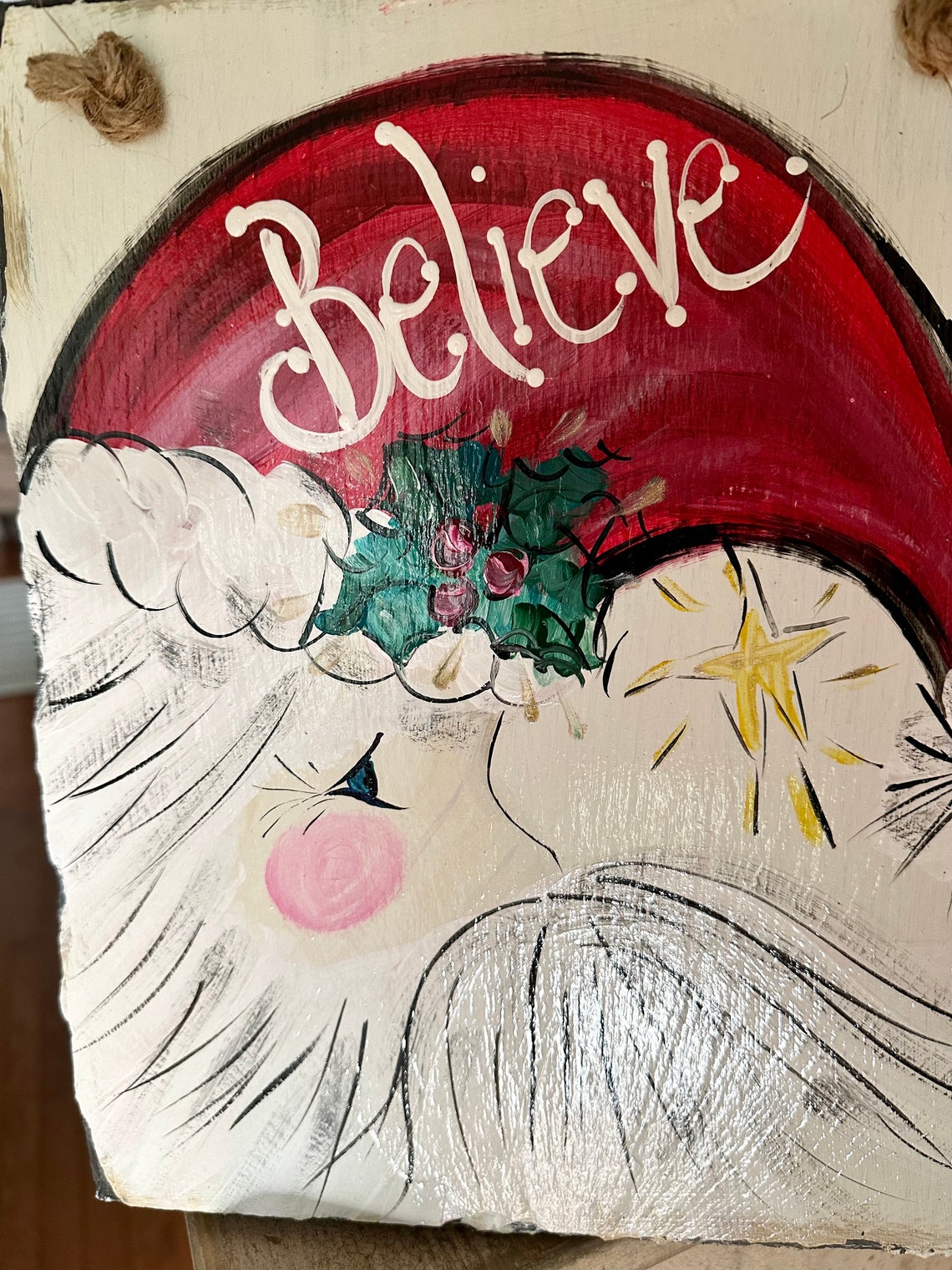 Winter Slate. Winter Slate Sign. Christmas Sign Santa Slate Sign ...