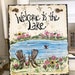 Painted Slate Sign Spring Slate Sign Lake Home Slate Summer Slate Lake ...