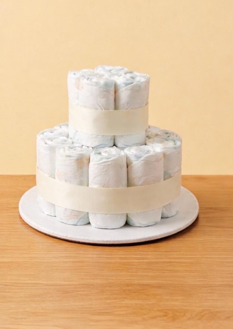 DIY Diaper Cake Base | Blank Baby Shower Gift | 100% Usable Diapers (no ...