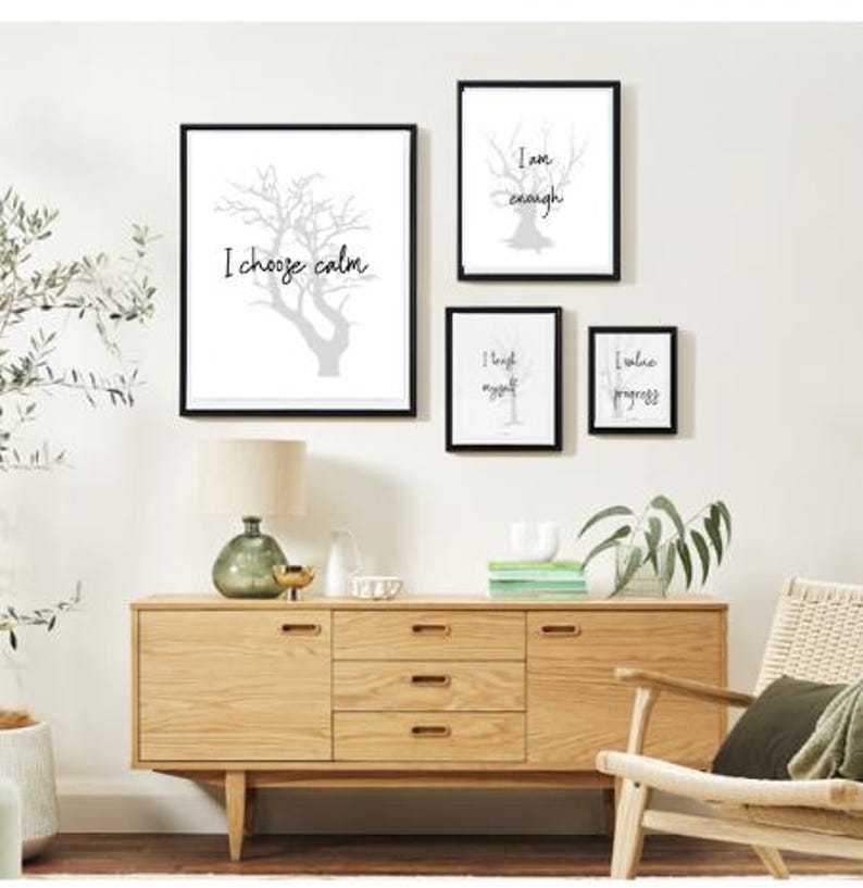 Trees ADHD Affirmation Posters: Calming Nature Art (digital Download ...