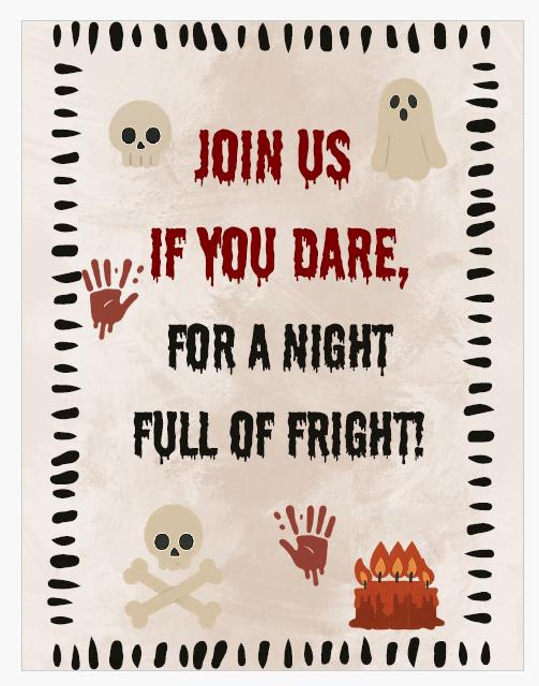 Printable Halloween Party Pack: Spooky Invitations, Games, and Decor ...