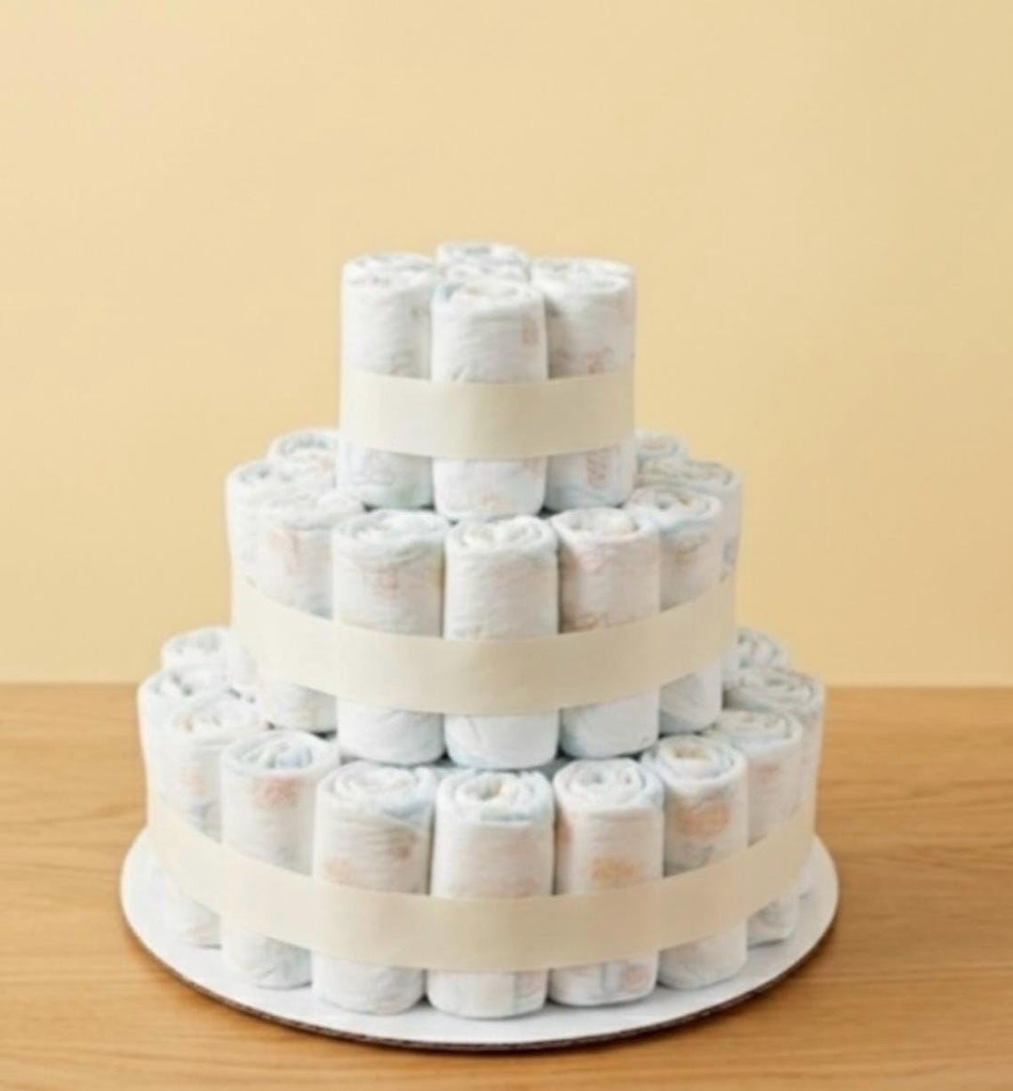 DIY Diaper Cake Base | Blank Baby Shower Gift | 100% Usable Diapers (no ...