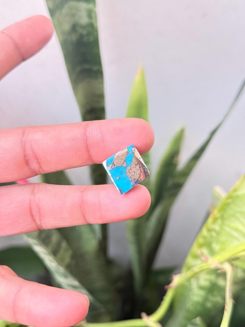 Wow Natural Turquoise Loose Gemstone, Size - 16X15X5 Mm, Smooth Polish ...